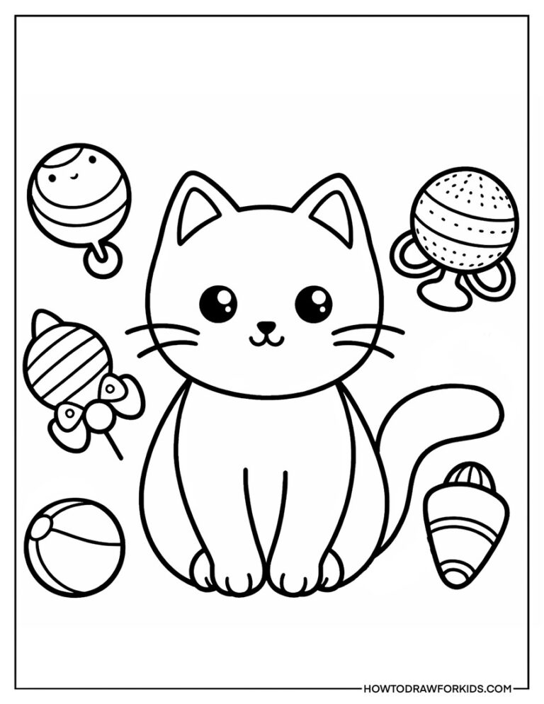 Cat Coloring Pages - Free Printables