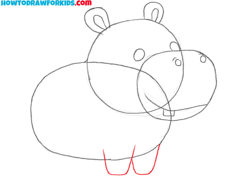 How to Draw a Hippopotamus - Easy Drawing Tutorial For Kids