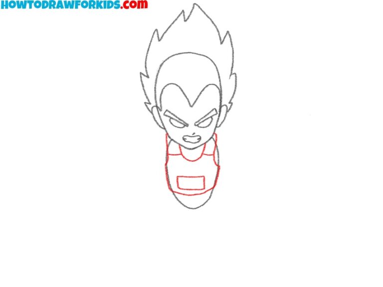 How to Draw Vegeta - Easy Drawing Tutorial For Kids
