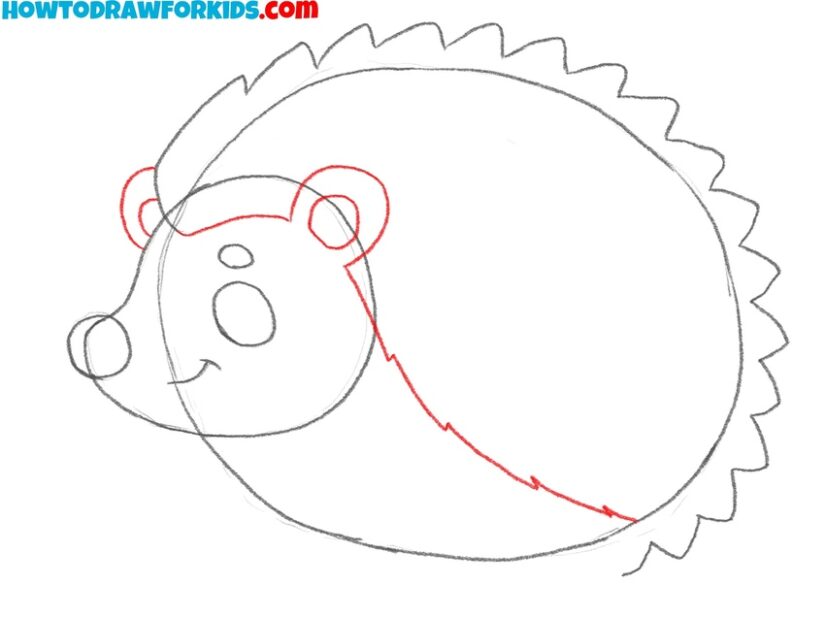 How to Draw a Hedgehog - Easy Drawing Tutorial For Kids