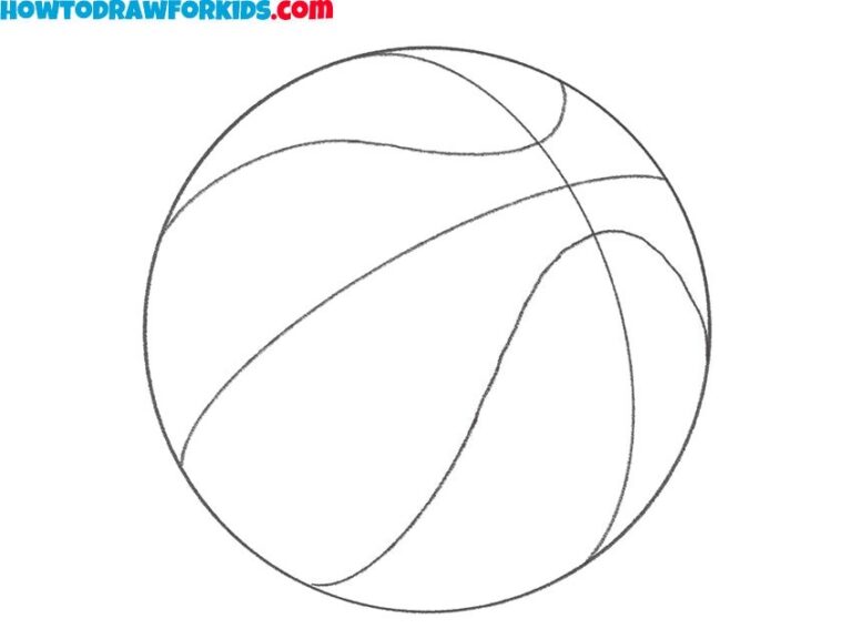 How to Draw a Basketball - Easy Drawing Tutorial For Kids