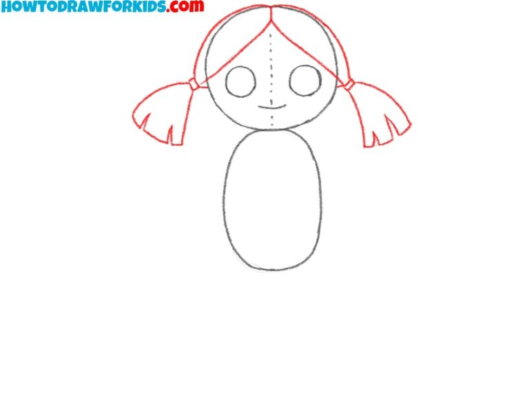 How to Draw a Doll - Easy Drawing Tutorial For Kids