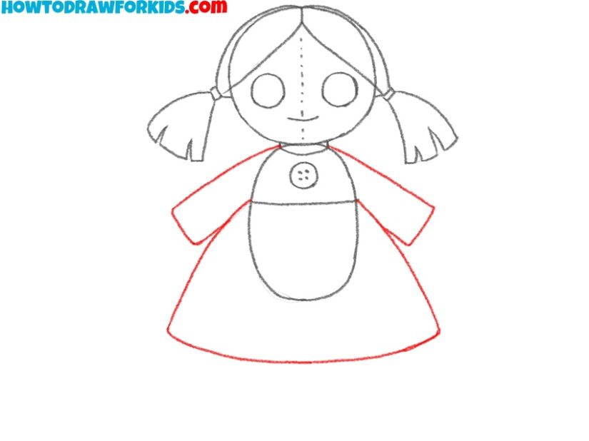 How to Draw a Doll - Easy Drawing Tutorial For Kids