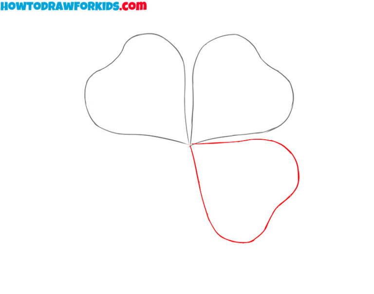 How to Draw a Four-Leaf Clover - Easy Drawing Tutorial For Kids