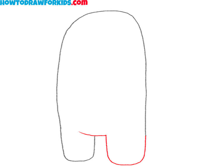 How to Draw an Among Us Character - Easy Tutorial For Kids