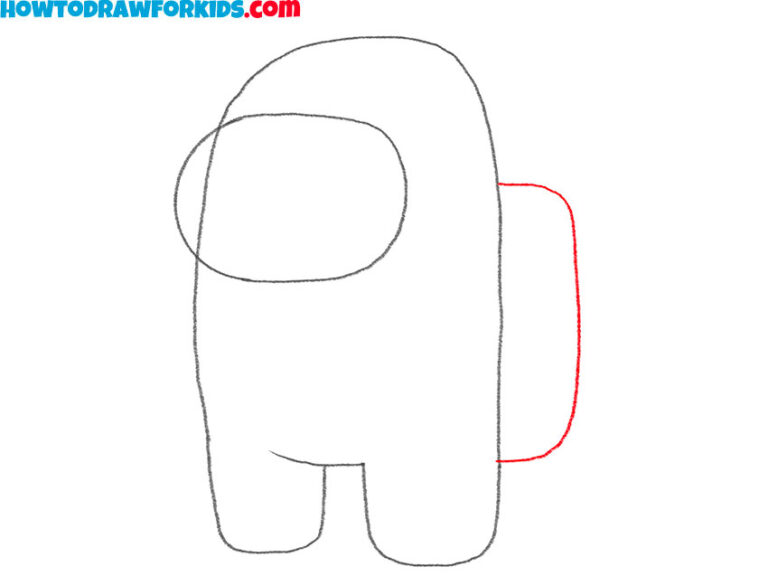 How to Draw an Among Us Character - Easy Tutorial For Kids
