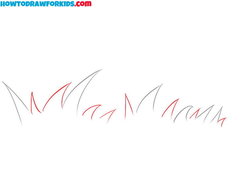 How to Draw Grass - Easy Drawing Tutorial For Kids
