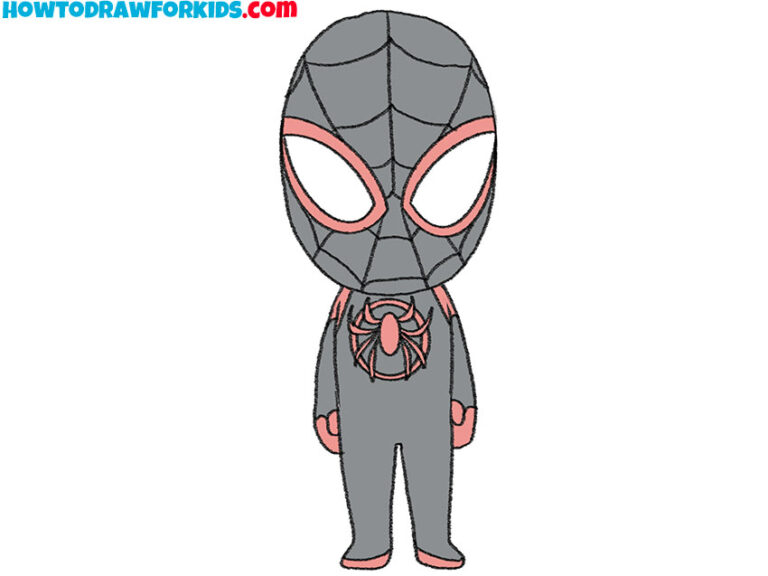 How to Draw Miles Morales - Easy Drawing Tutorial For Kids
