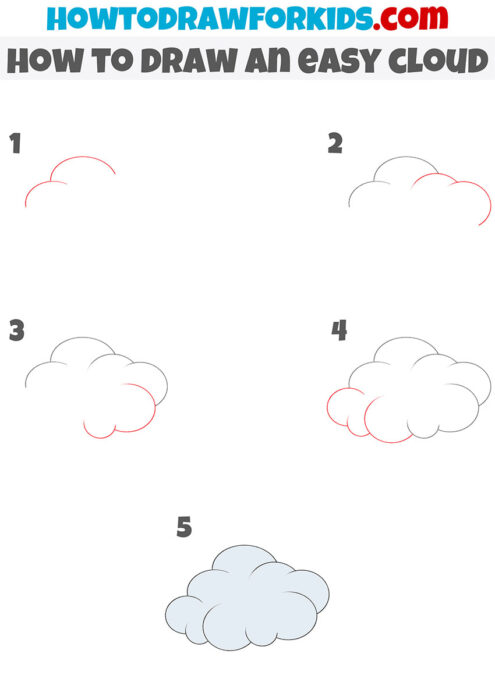 How to Draw a Cloud - Easy Drawing Tutorial For Kids