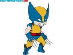 How to Draw Wolverine - Easy Drawing Tutorial For Kids