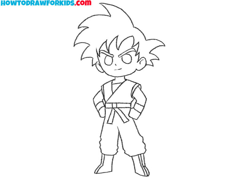How to Draw Goku - Easy Drawing Tutorial For Kids