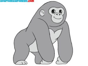 How to Draw King Kong - Easy Drawing Tutorial For Kids