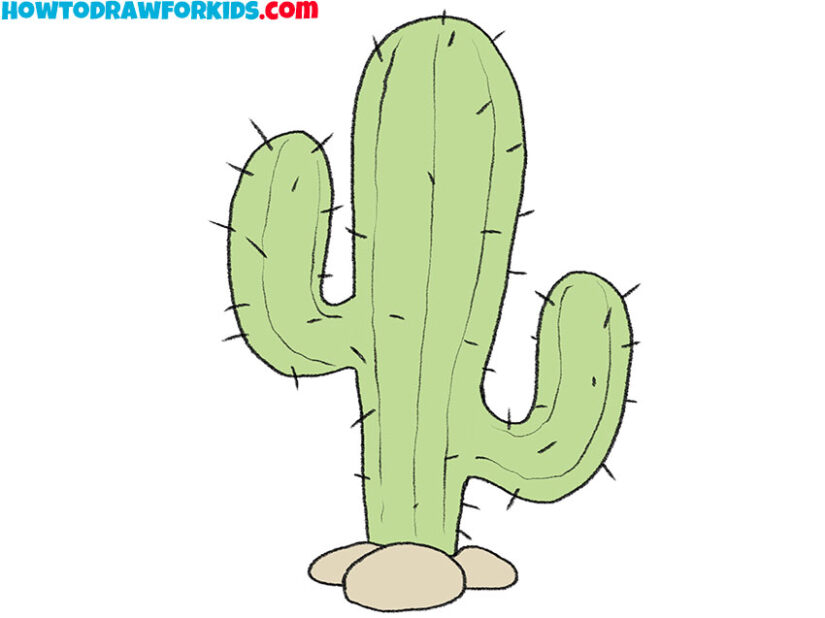 How to Draw a Cactus - Easy Drawing Tutorial For Kids