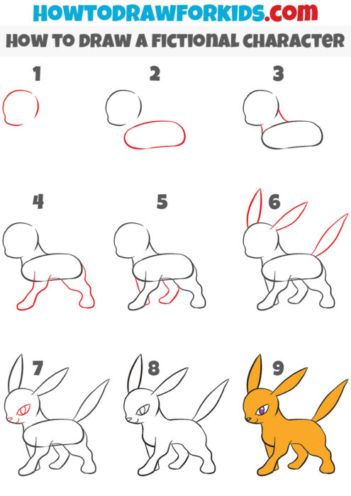 How to Draw a Fictional Character - Easy Drawing Tutorial For Kids