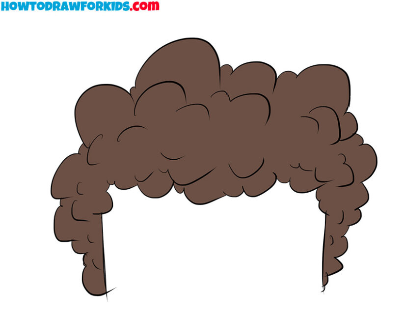 How to Draw Fluffy Hair - Easy Drawing Tutorial For Kids