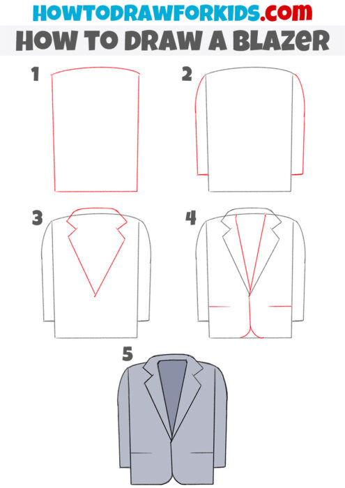 How to Draw a Blazer - Easy Drawing Tutorial For Kids