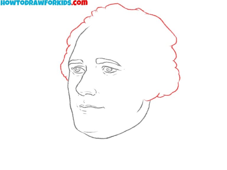 How to Draw Alexander Hamilton - Easy Drawing Tutorial For Kids