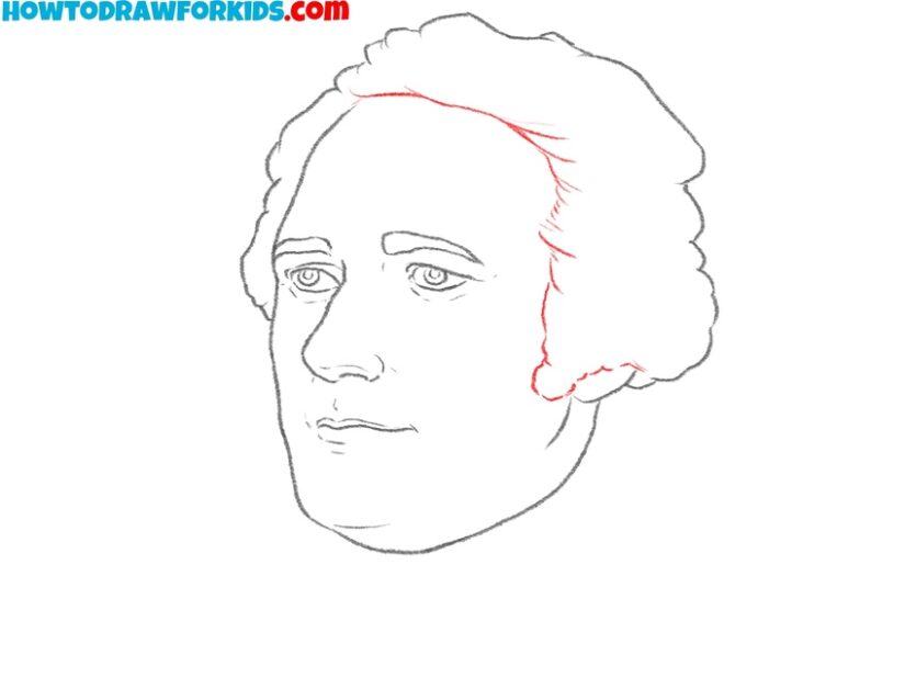 How to Draw Alexander Hamilton - Easy Drawing Tutorial For Kids