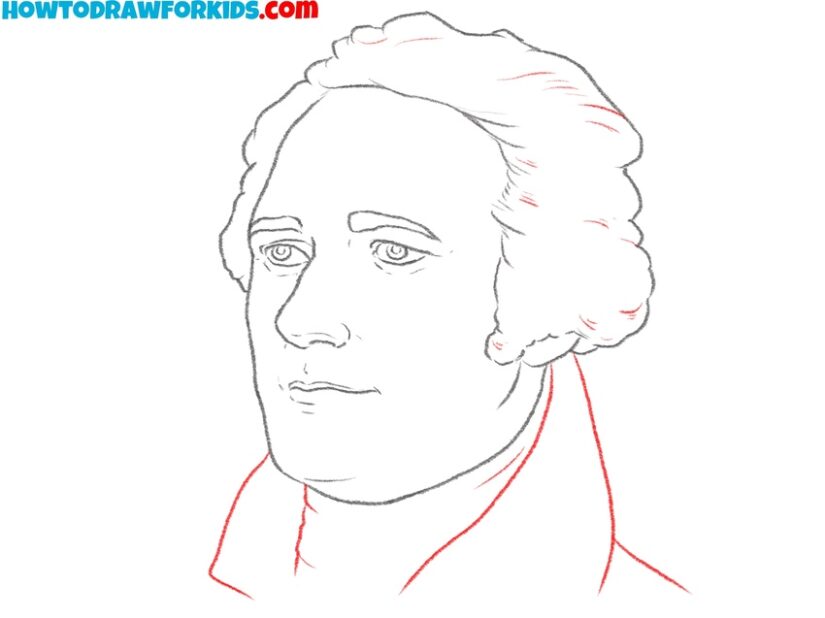 How to Draw Alexander Hamilton - Easy Drawing Tutorial For Kids
