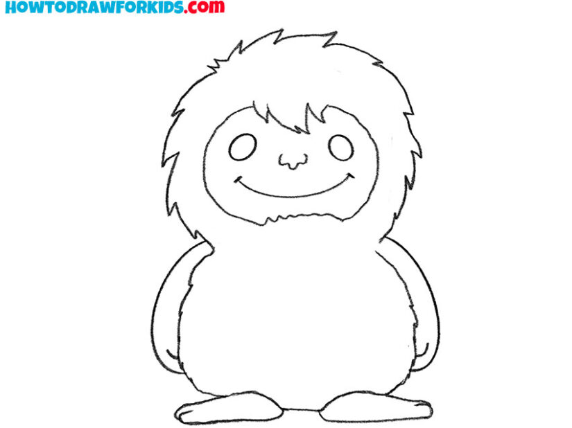 How to Draw Bigfoot - Easy Drawing Tutorial For Kids