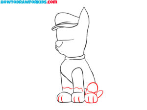 How to Draw Chase from Paw Patrol - Easy Tutorial For Kids