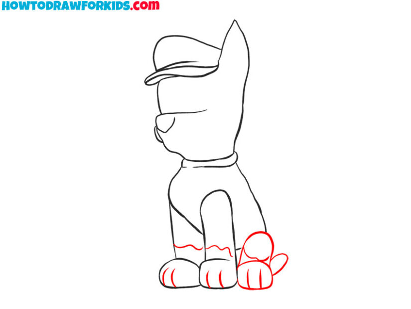 How to Draw Chase from Paw Patrol - Easy Tutorial For Kids