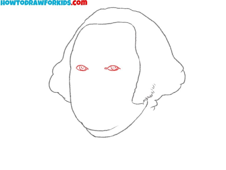 How to Draw George Washington - Easy Drawing Tutorial For Kids