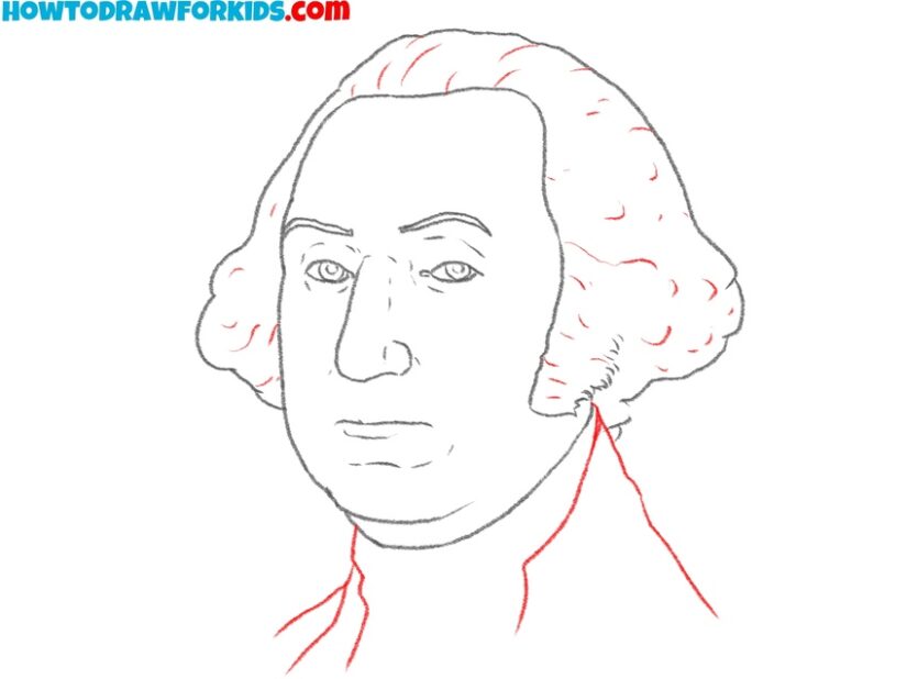 How to Draw George Washington - Easy Drawing Tutorial For Kids