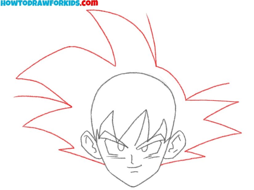 How to Draw Goku Face - Easy Drawing Tutorial For Kids