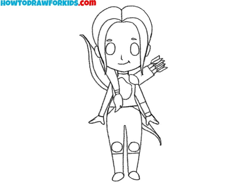 How to Draw Katniss Everdeen - Easy Drawing Tutorial For Kids