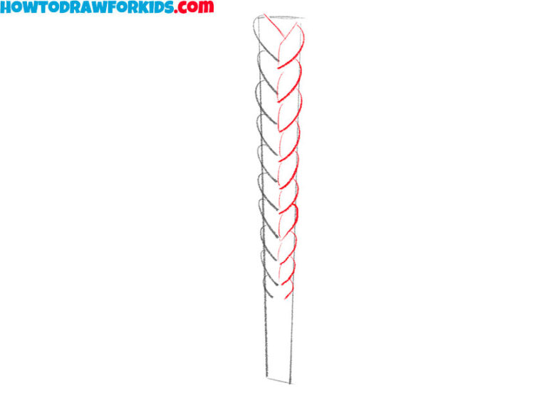 How to Draw a Braid - Easy Drawing Tutorial For Kids