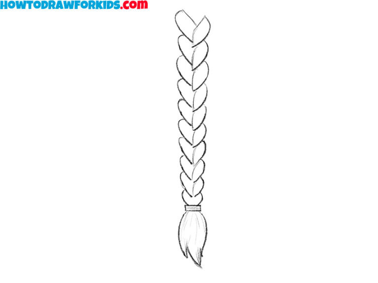 How to Draw a Braid - Easy Drawing Tutorial For Kids