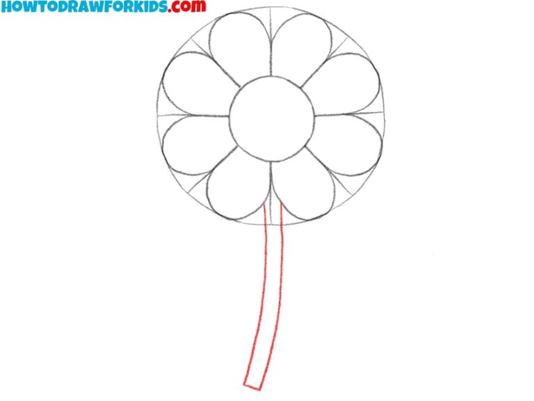 How to Draw a Chamomile - Easy Drawing Tutorial For Kids