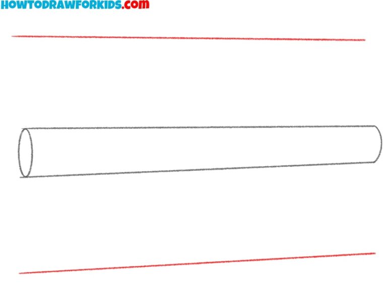 How to Draw a Dumbbell - Easy Tutorial For Kids