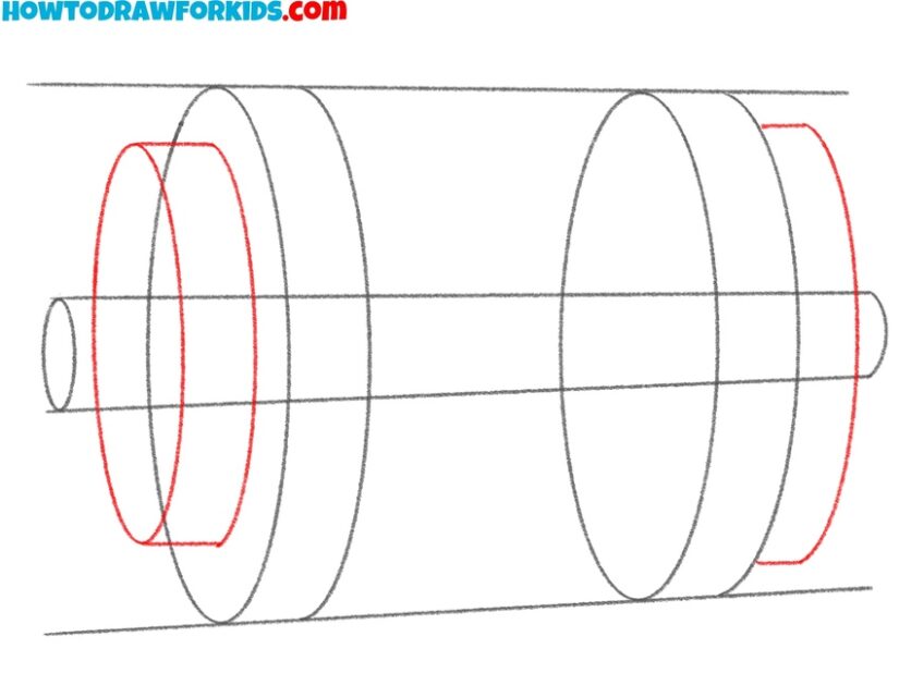 How to Draw a Dumbbell - Easy Tutorial For Kids