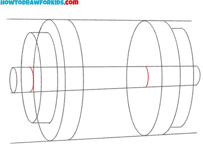 How to Draw a Dumbbell - Easy Tutorial For Kids