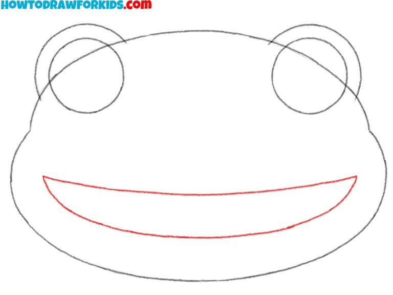 How to Draw a Frog Face - Drawing Tutorial For Kids