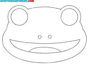How to Draw a Frog Face - Drawing Tutorial For Kids