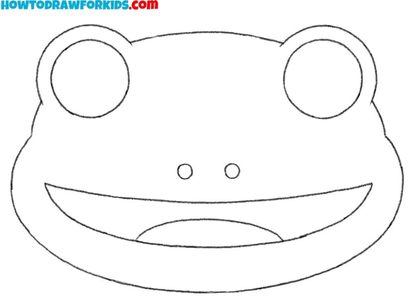 How to Draw a Frog Face - Drawing Tutorial For Kids