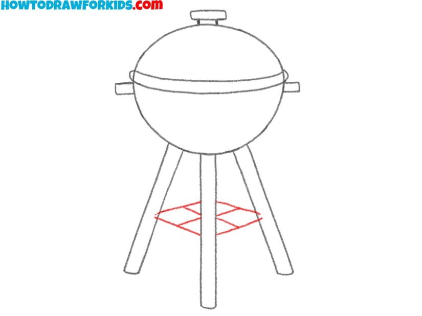 How to Draw a Grill - Easy Tutorial For Kids
