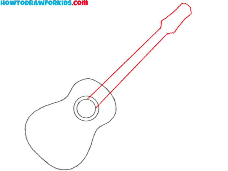 How to Draw a Guitar - Easy Drawing Tutorial For Kids