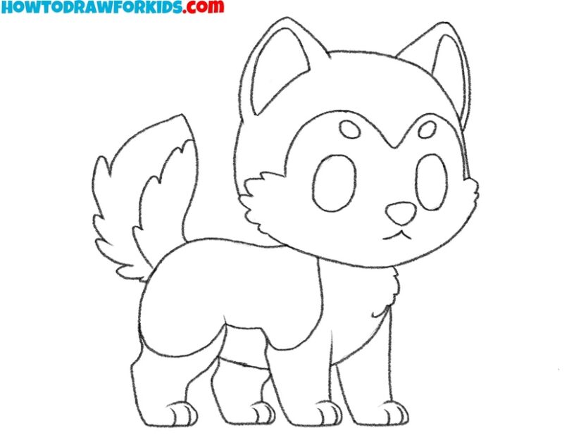 How to Draw a Husky - Easy Drawing Tutorial For Kids