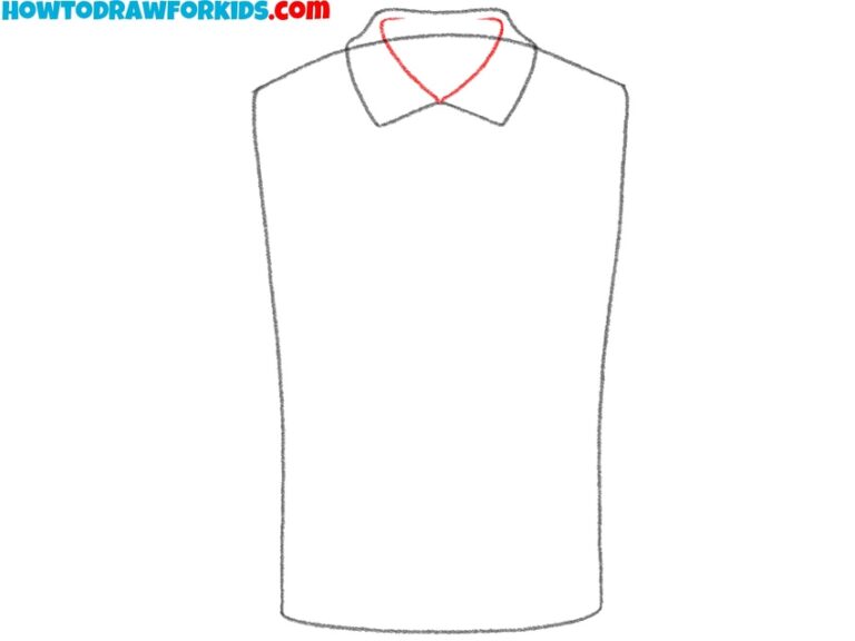 How to draw a Polo Shirt - Easy Drawing Tutorial For Kids