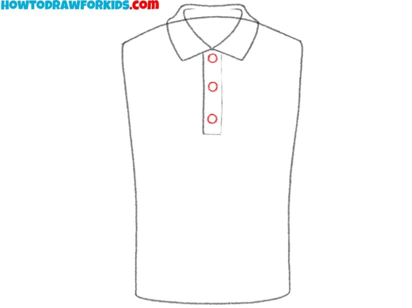 How to draw a Polo Shirt - Easy Drawing Tutorial For Kids