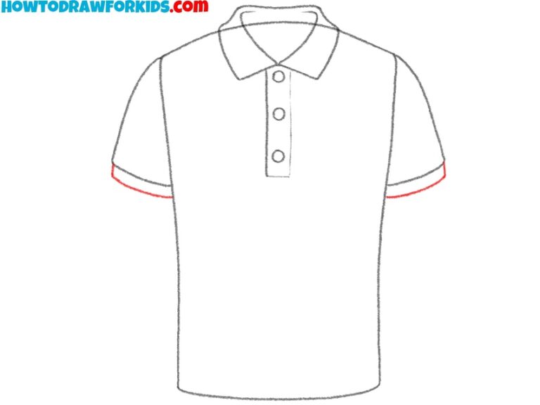How to draw a Polo Shirt - Easy Drawing Tutorial For Kids