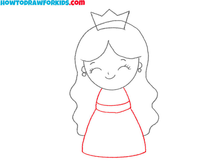 How to Draw a Princess - Easy Drawing Tutorial For Kids