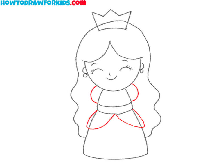 How to Draw a Princess - Easy Drawing Tutorial For Kids