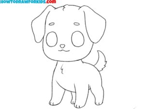 How to Draw a Puppy - Easy Drawing Tutorial For Kids