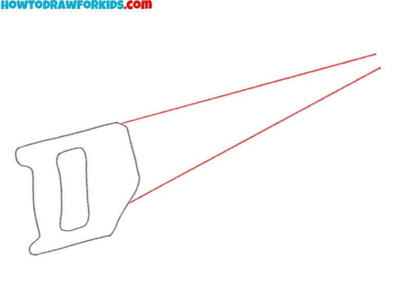 How to Draw a Saw - Easy Drawing Tutorial For Kids