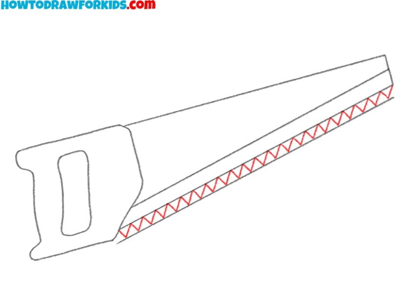 How to Draw a Saw - Easy Drawing Tutorial For Kids